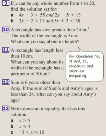 KS3. Y9. Linear Inequalities – Maths with David