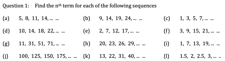 KS4. Algebra & Graphs. Finding the nth term of sequences – Maths with David