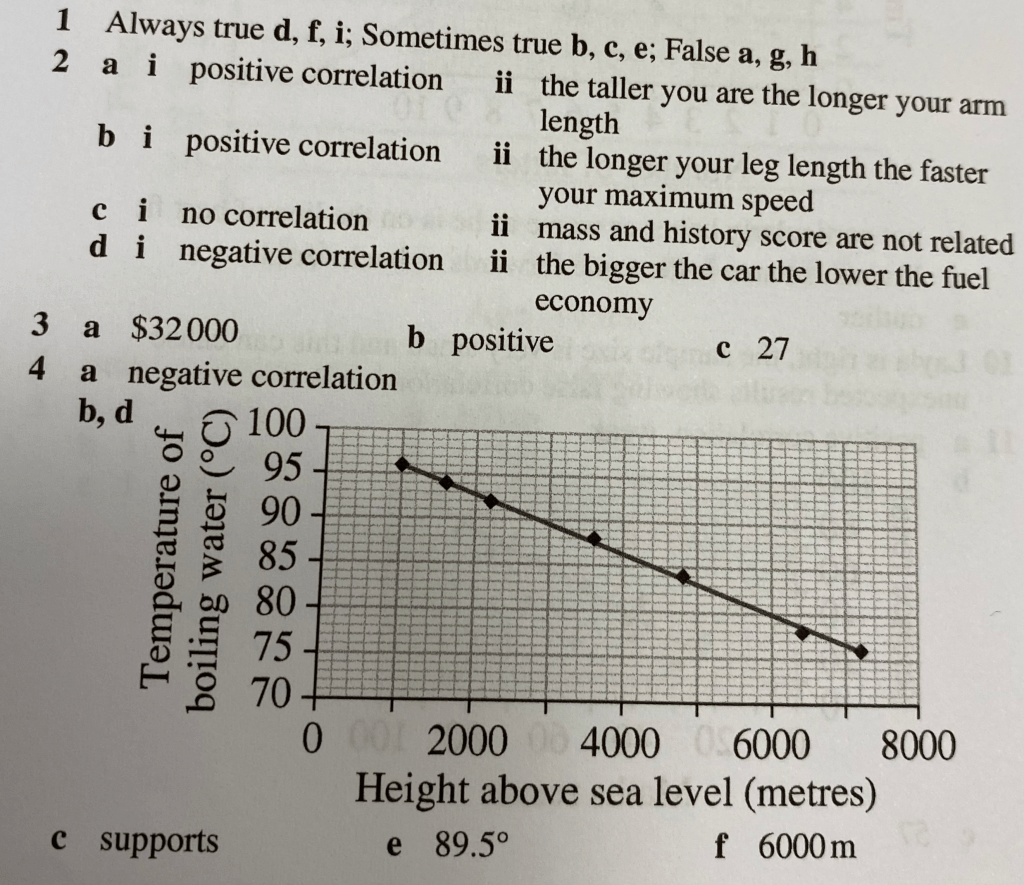 y9. Data. Scatter graphs – Maths with David