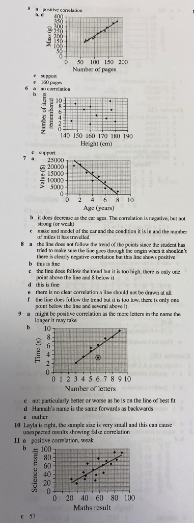y9. Data. Scatter graphs – Maths with David