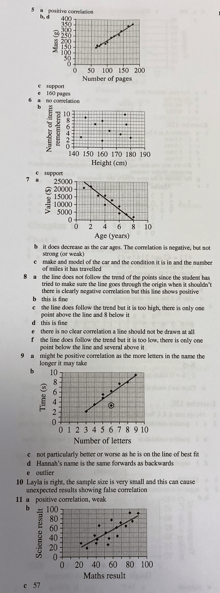y9. Data. Scatter graphs – Maths with David