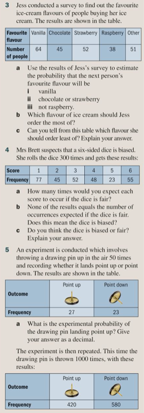 Y9. Probability. Relative Frequency – Maths with David