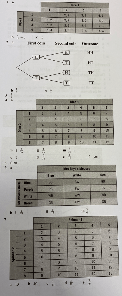 Y9. Probability. Successive Events – Maths with David