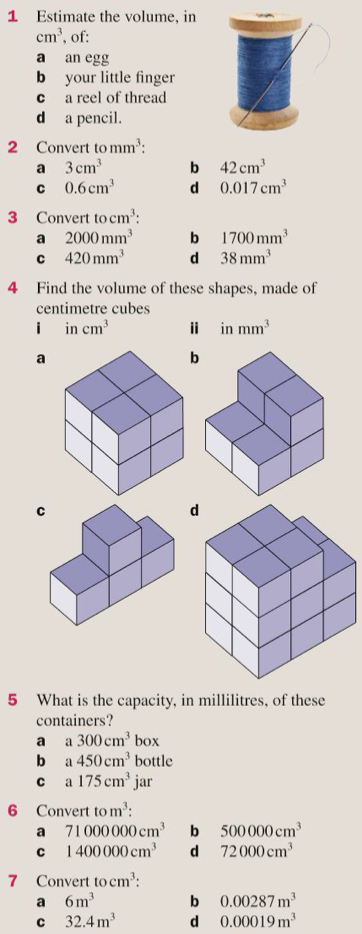 Y9. Shape & Space. Volume – Maths with David