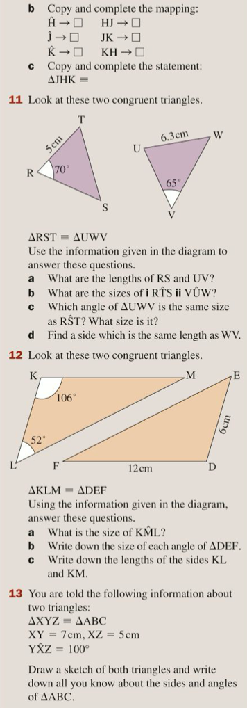Year 8. Shape & Space. 3. Congruency – Maths with David