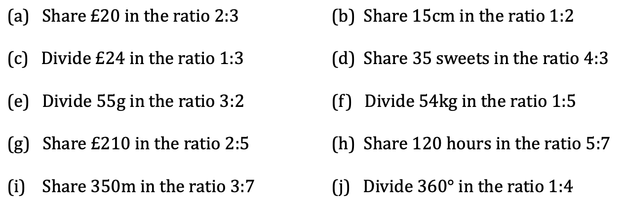 Y9. Number. Solving Ratio Problems – Maths with David