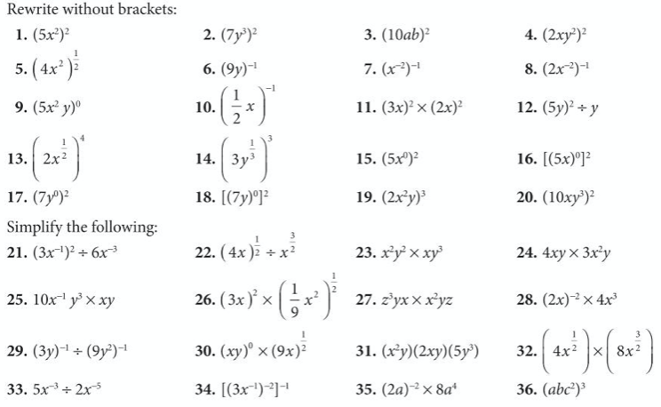 KS4. Algebra. Index Rules – Maths with David