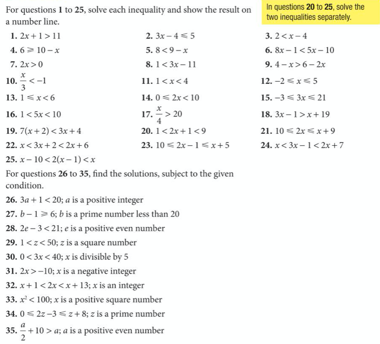 KS4. Algebra. Inequalities – Maths with David