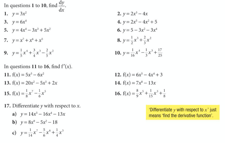 KS4. Differentiation – Maths with David