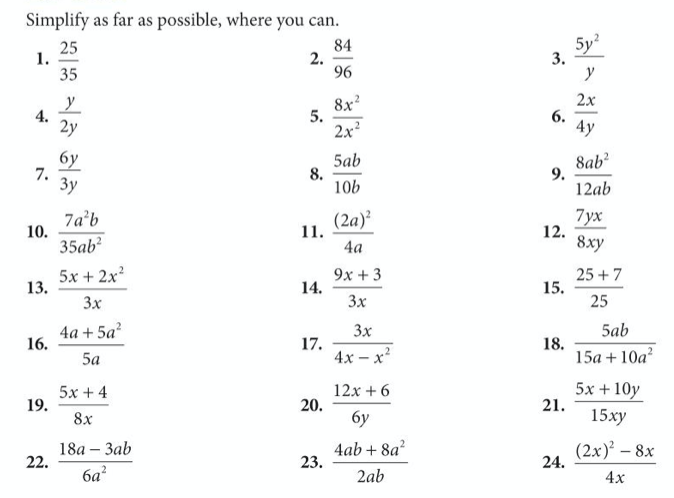 KS4. Algebra. Algebraic Fractions – Maths with David