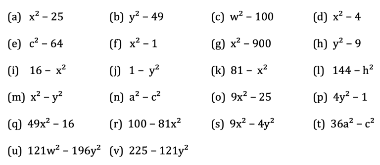 KS4. Algebra. Difference of Two Squares – Maths with David