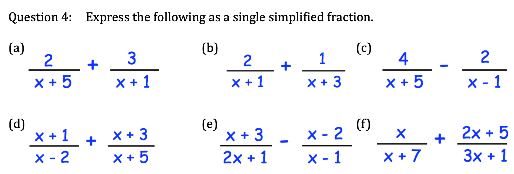 KS4. Algebra. Algebraic Fractions – Maths with David
