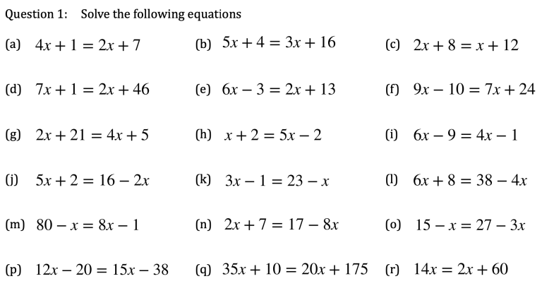 KS3. Algebra. 6. Solving Equations – Balancing – Maths with David