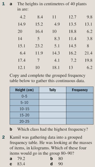 KS3. Data. 2. Tables – Maths with David