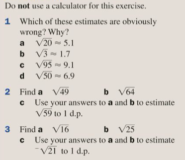 Y9. Number. Estimation of Roots – Maths with David