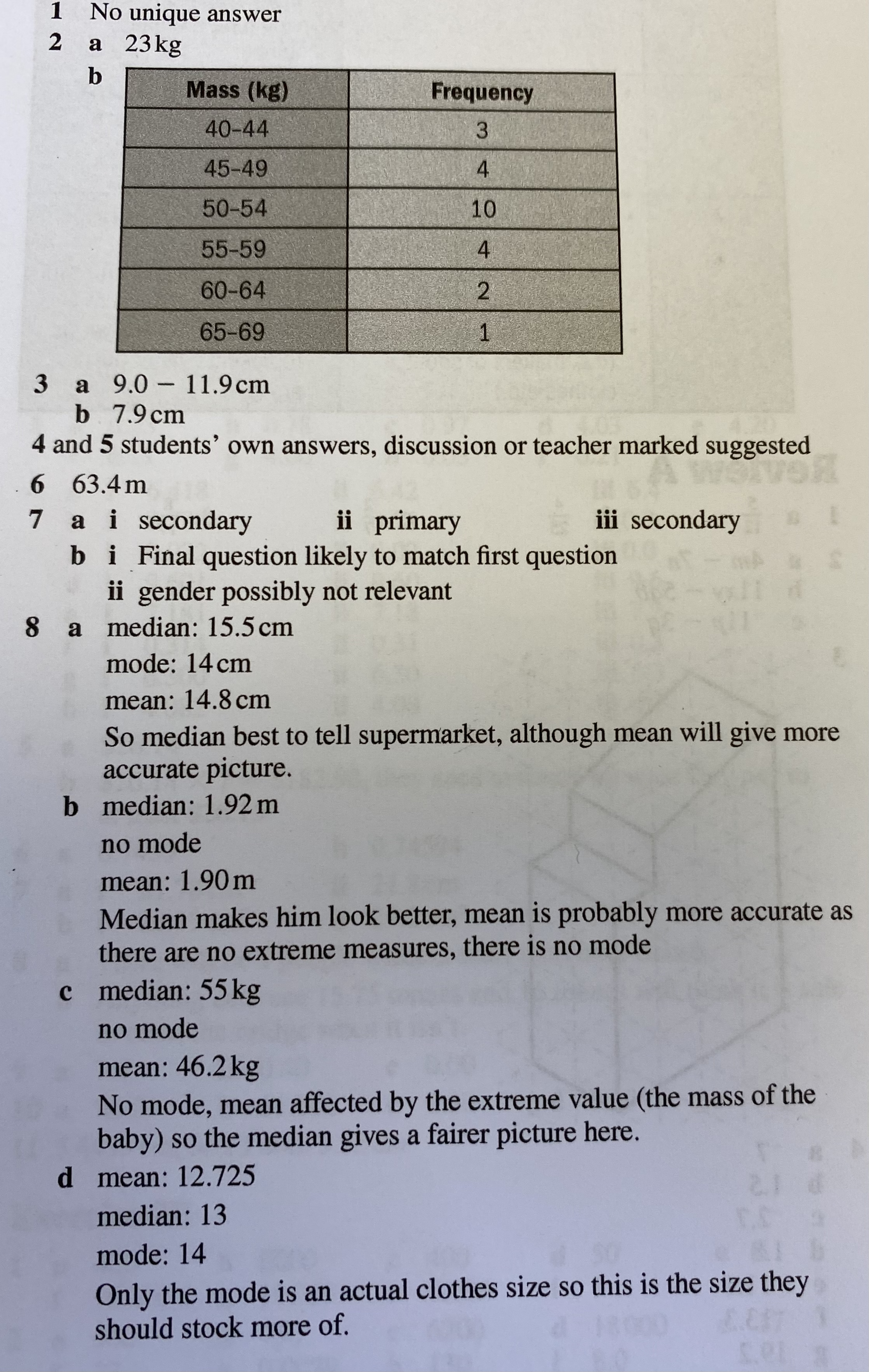 Y9. Data. Planning, processing & collecting. Combined Practice – Maths ...