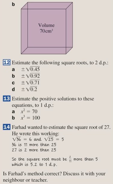 Y9. Number. Estimation of Roots – Maths with David