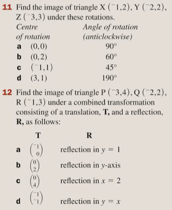 Y9. Shape & Space. Combined Practice – Geometrical Transformations – Maths with David