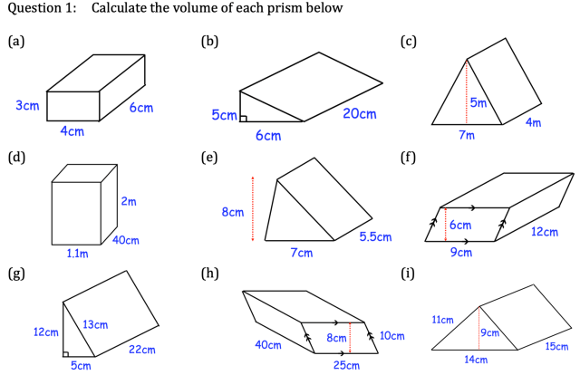 Volume Of A Triangle Worksheet Part 6: Volume | The Beginner's Guide