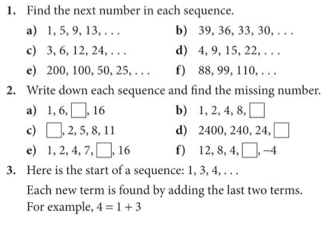 KS4. Algebra & Graphs. Introducing Sequences – Maths with David