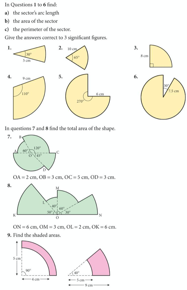 KS4. Arc Length & Sector Area – Maths with David
