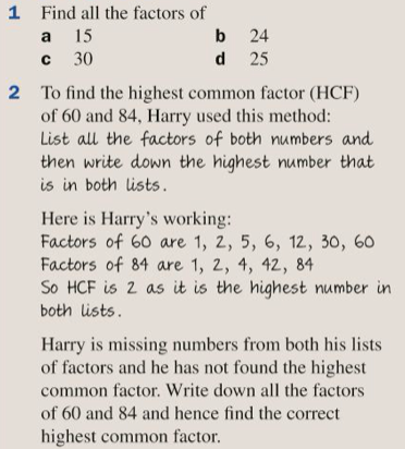 Y9. Number. Factors – Maths with David