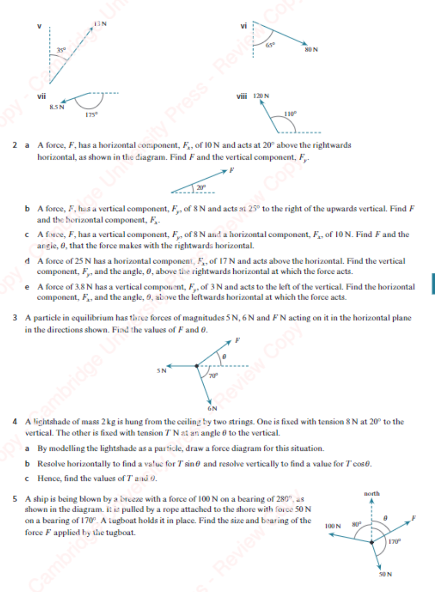 9709. Mechanics 1. 2D Dynamics (Resolving Forces) – Maths with David
