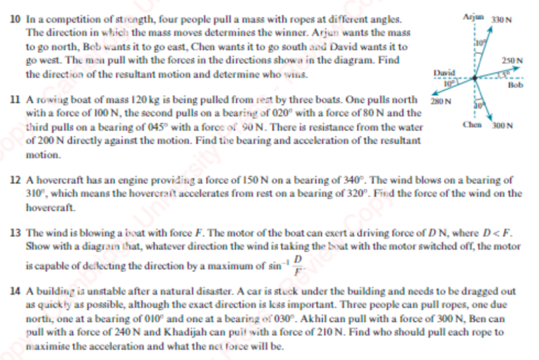 9709. Mechanics 1. 2D Dynamics (Resolving Forces) – Maths with David