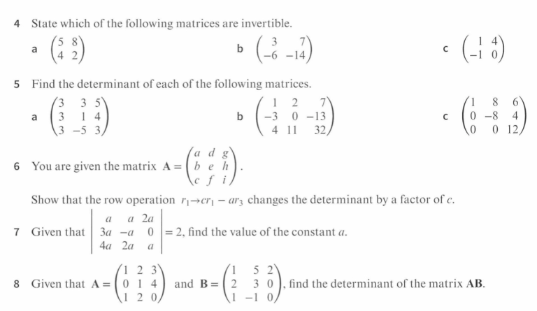 9231. Further Pure 1. Matrices 1 – Maths with David