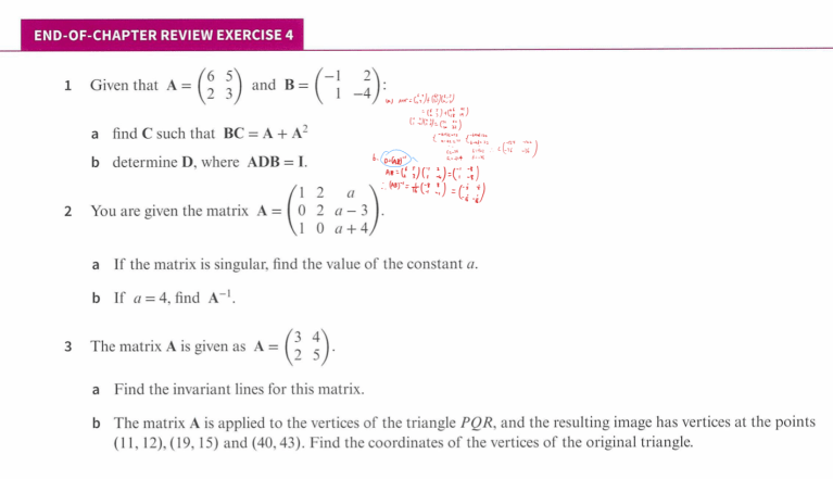 9231. Further Pure 1. Matrices 1 – Maths with David
