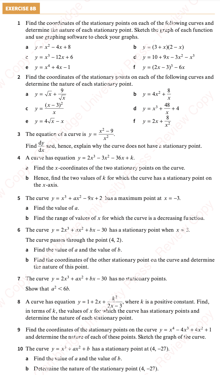 9709. Pure 1. Applied Differentiation – Maths with David