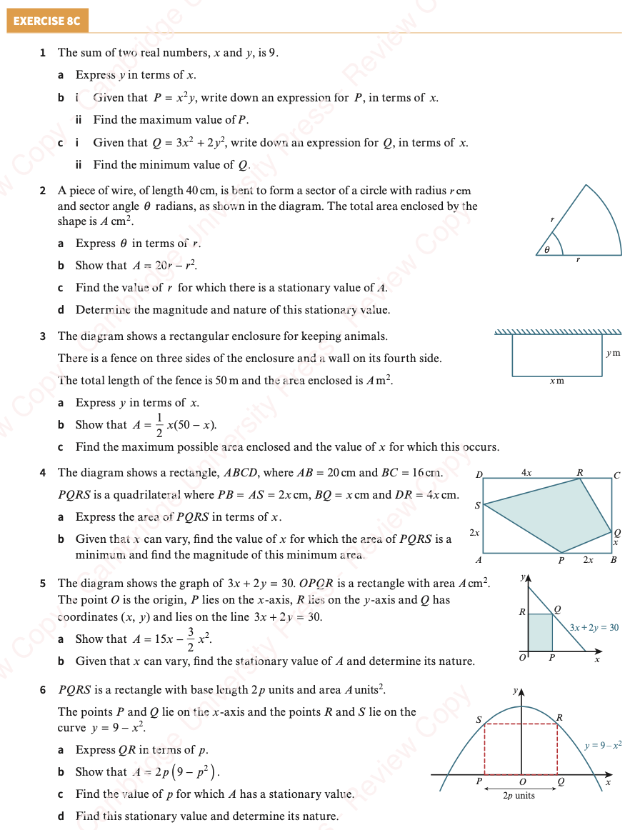 9709. Pure 1. Applied Differentiation – Maths with David