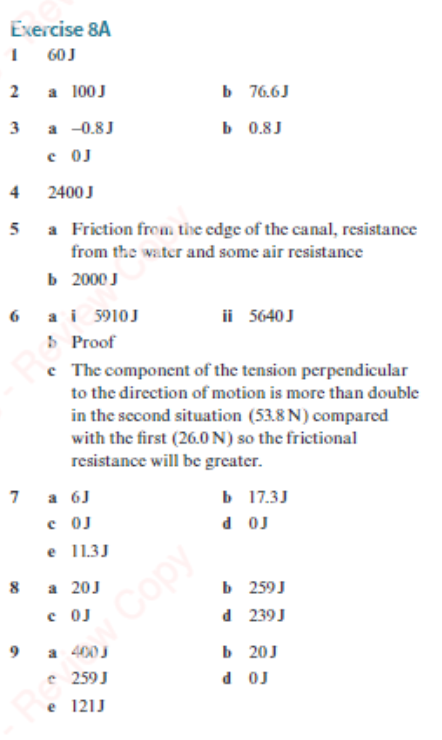 9709. Mechanics 1. Work & Energy – Maths with David