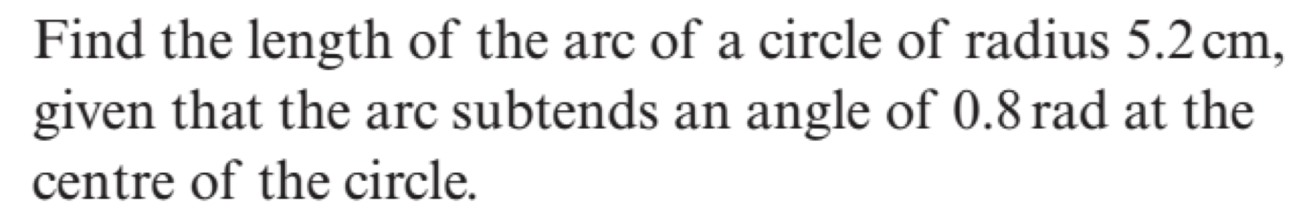 9709. Pure 1. Circular Measure – Maths with David