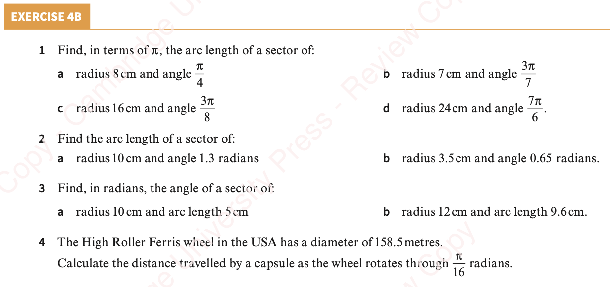 9709. Pure 1. Circular Measure – Maths with David