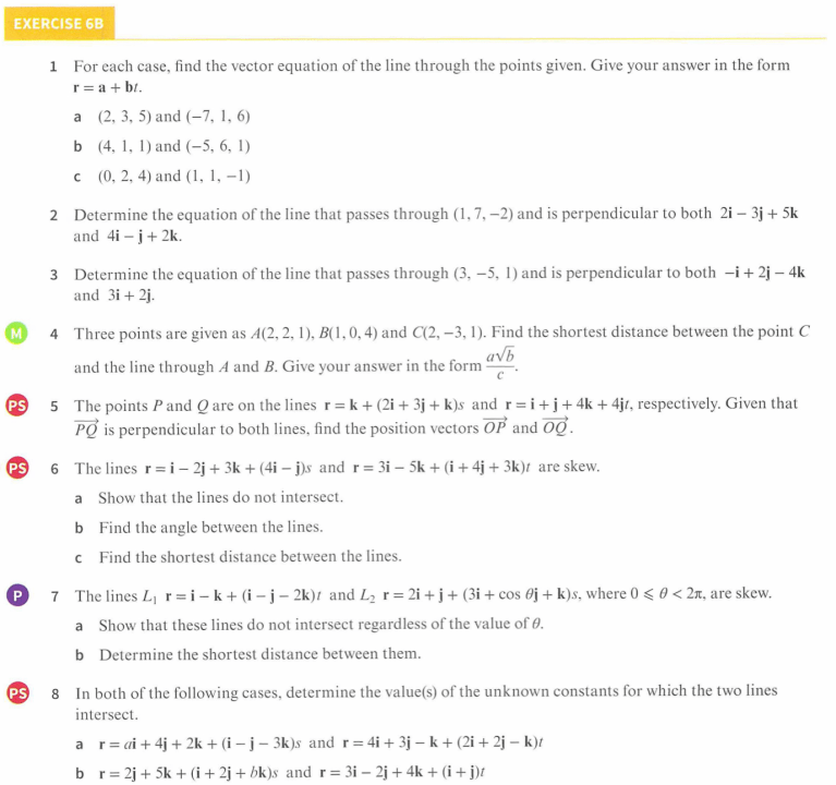 9231. FP1. Vectors – Maths with David