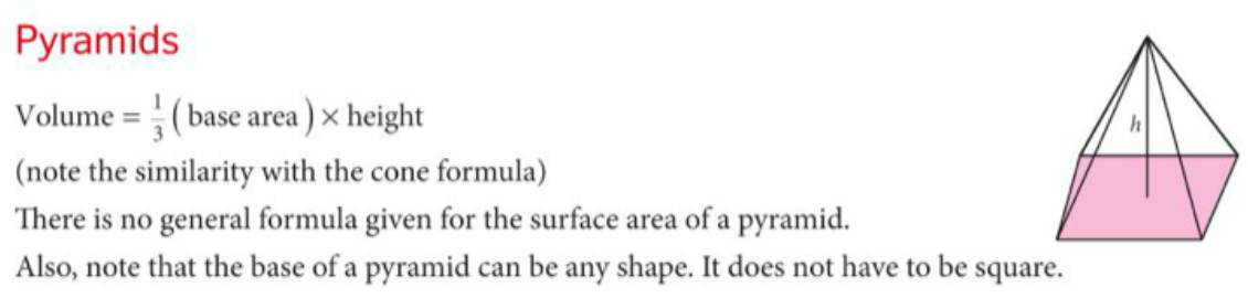 KS4. Pyramids, Cones & Spheres: Volume & Surface Area – Maths with David