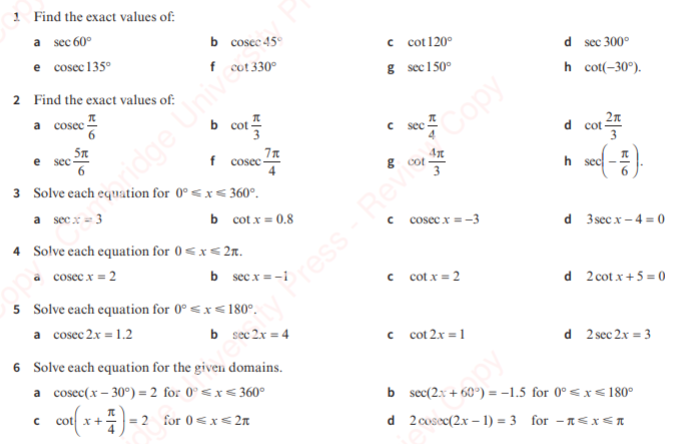 9709. P3. Trigonometry – Maths with David