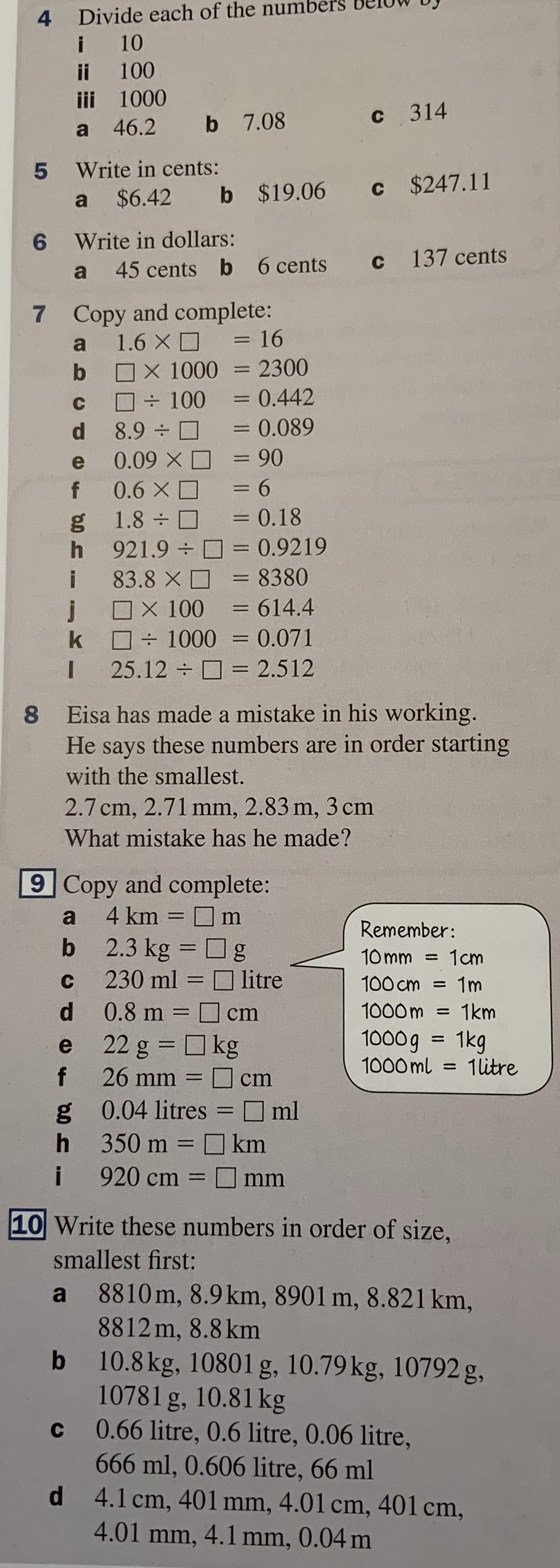 Year 7. Decimals – Maths with David