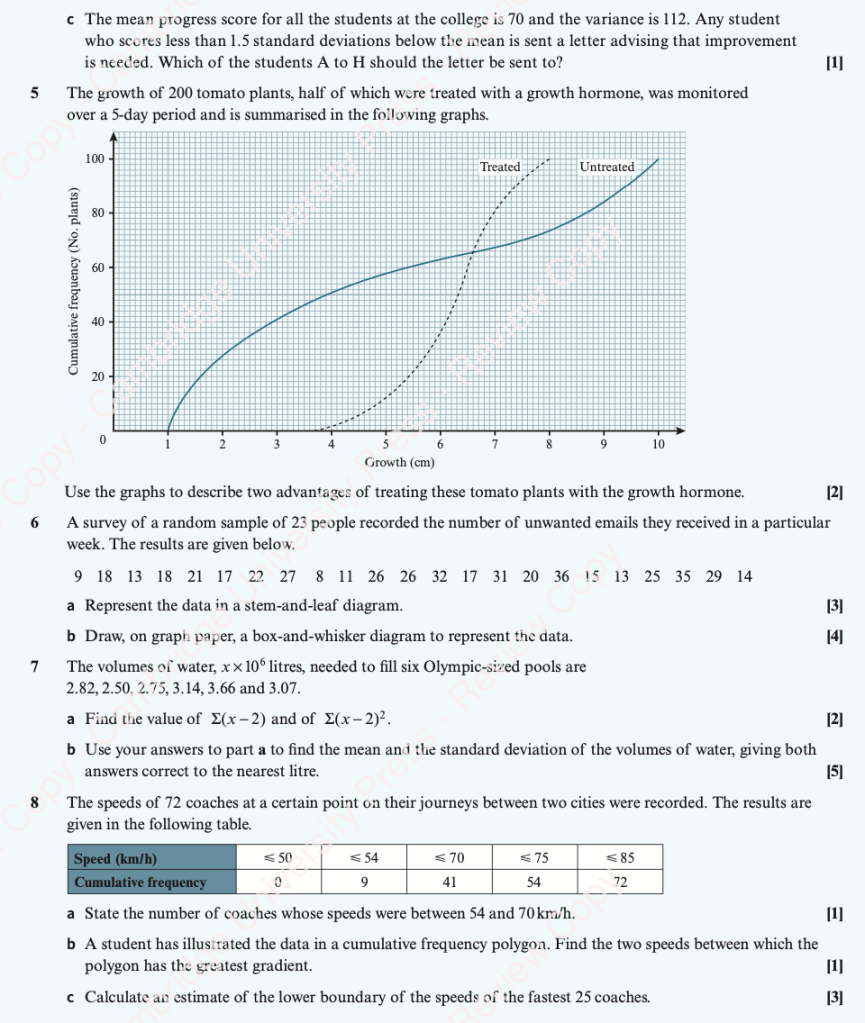 KS5. S1. Mixed Questions 1 – Maths with David