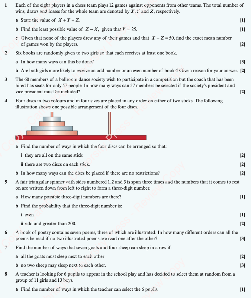 KS5. S1. Mixed Questions 2 – Maths with David