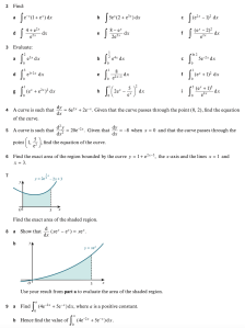 9709. P3. Integration – Maths with David