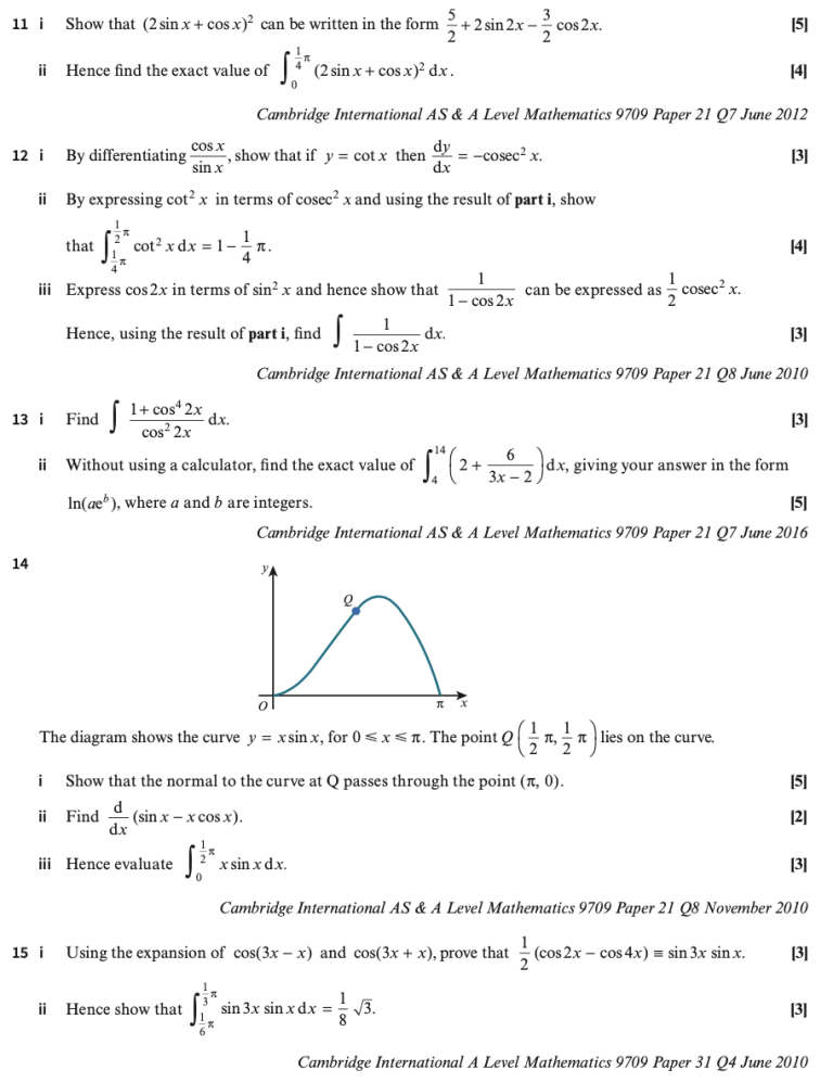 9709. P3. Integration – Maths with David