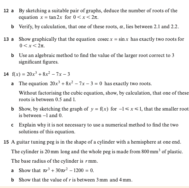 9709. P3. Numerical Solutions of Equations – Maths with David
