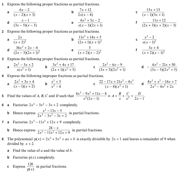 9709. P3. Further Algebra – Maths with David