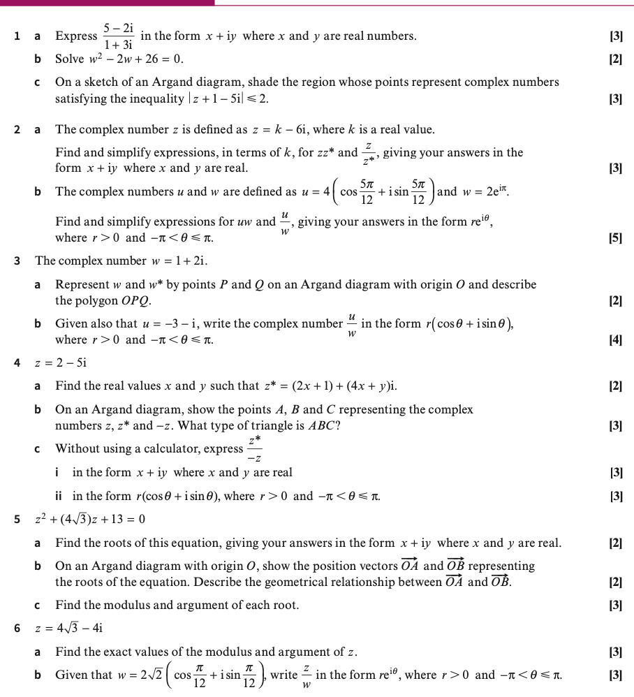 9709. P3. Complex Numbers – Maths with David