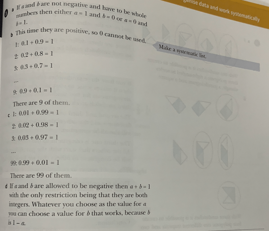Problem Solving. Be Systematic – Maths with David