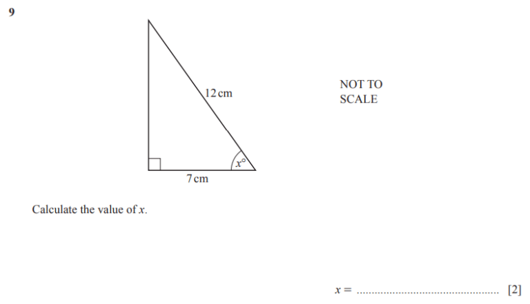 KS4. iGCSE Trigonometry Past Paper Questions – Maths with David