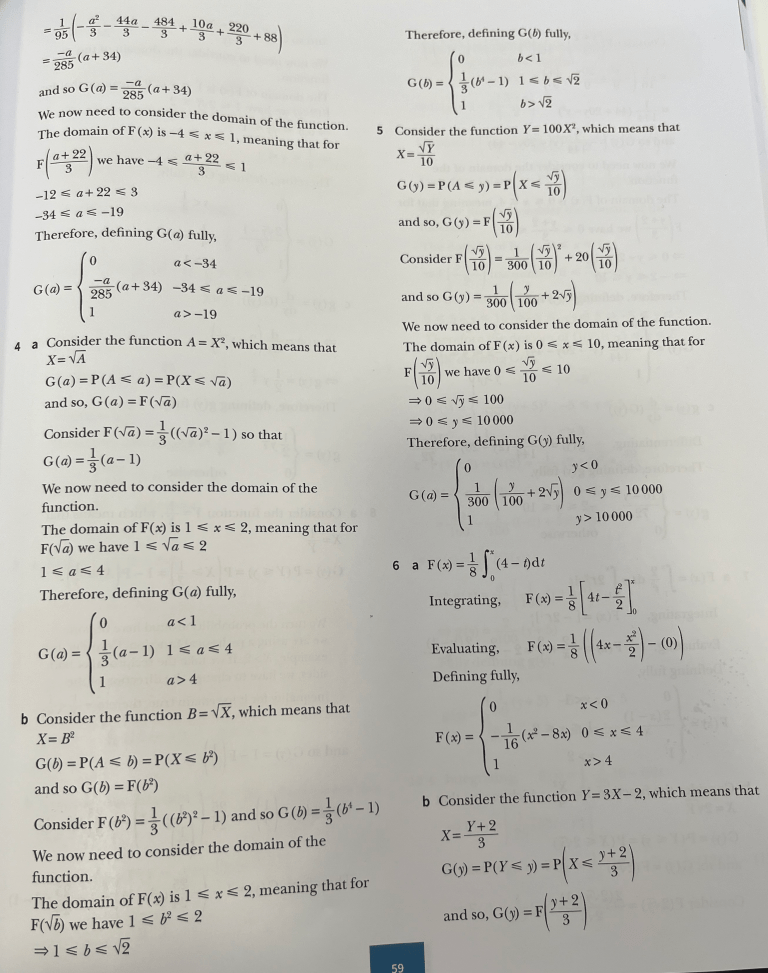 Solutions. 9231. Statistics. Continuous RVs. Exercise 4 – Maths with David