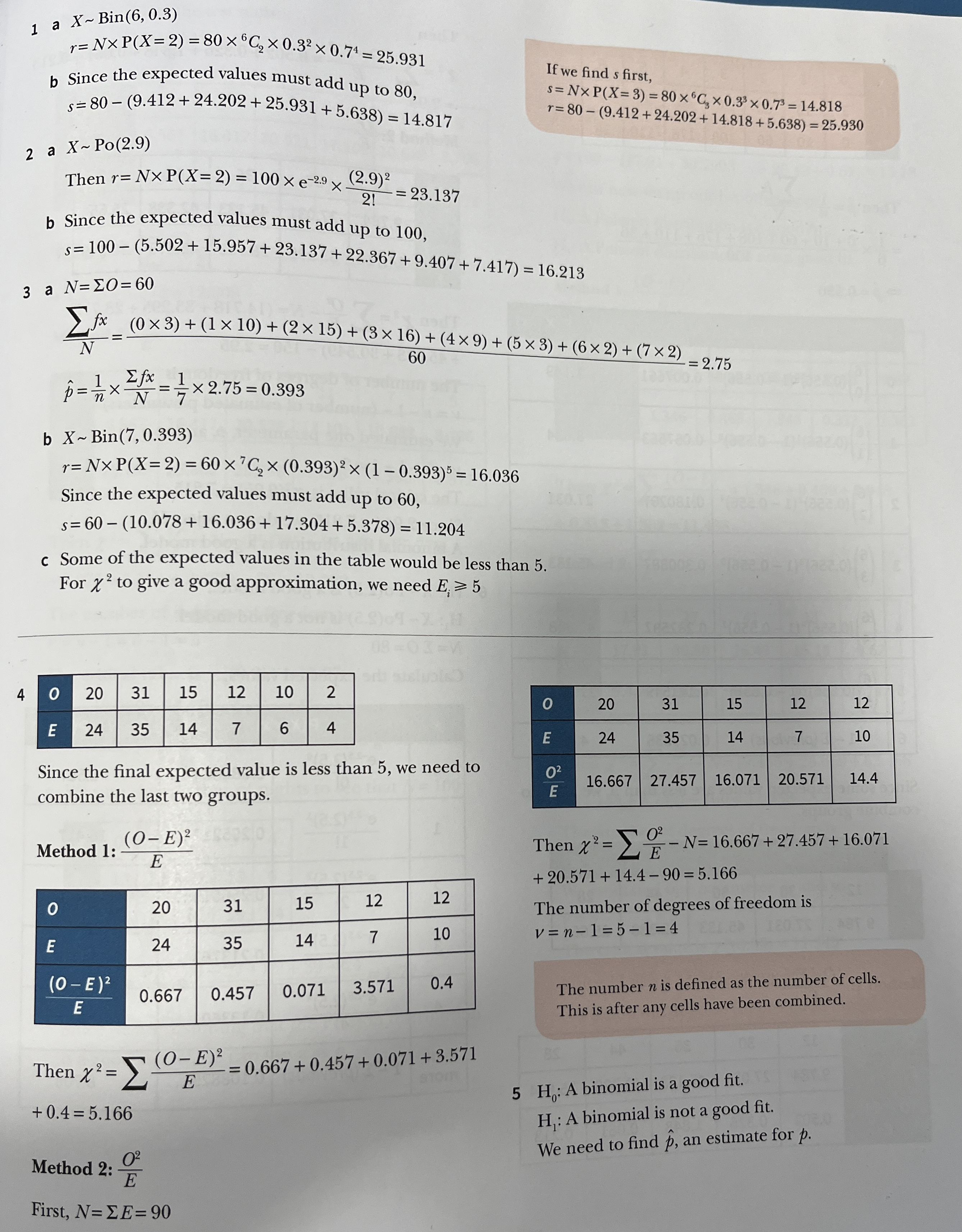 9231. Statistics. Chi-Squared Tests. Exercise 2 – Maths with David